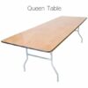 8ft Queen Table - Trio Event Rentals