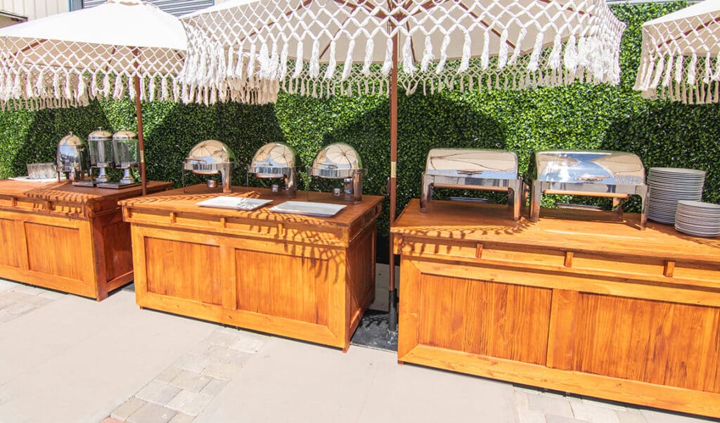 Rustic Buffet Station - Trio Event Rentals