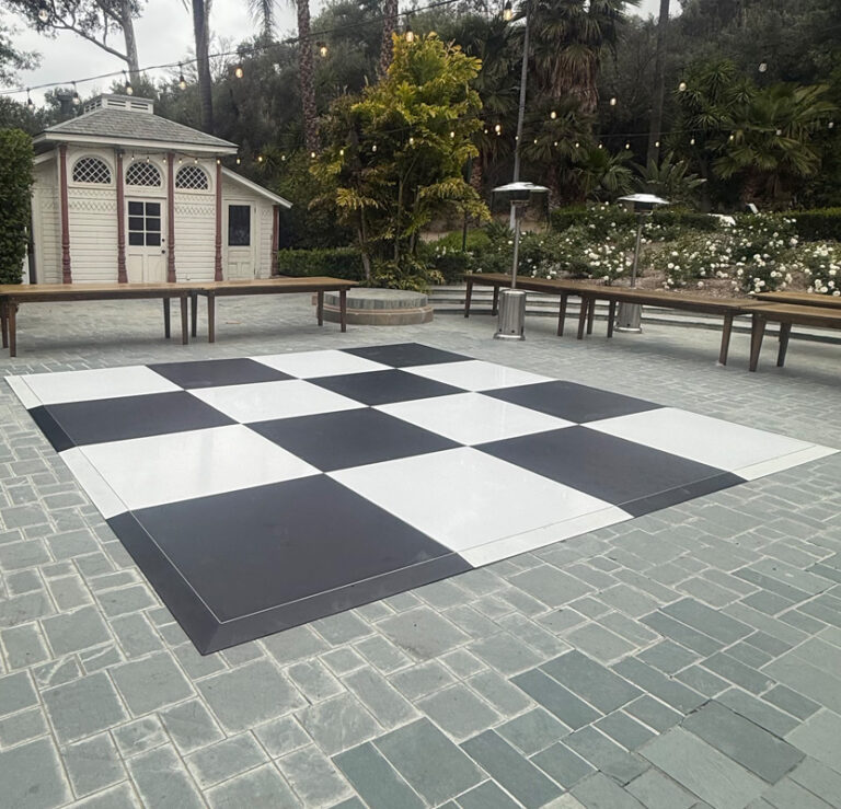 Black Matte Dance Floor - Trio Event Rentals - Rent upscale party rentals